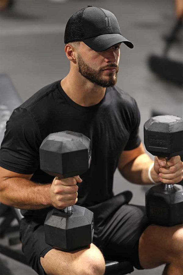 Mens Performance Trucker Hat - The Max Out - Workout Hat, Gym Hat ...